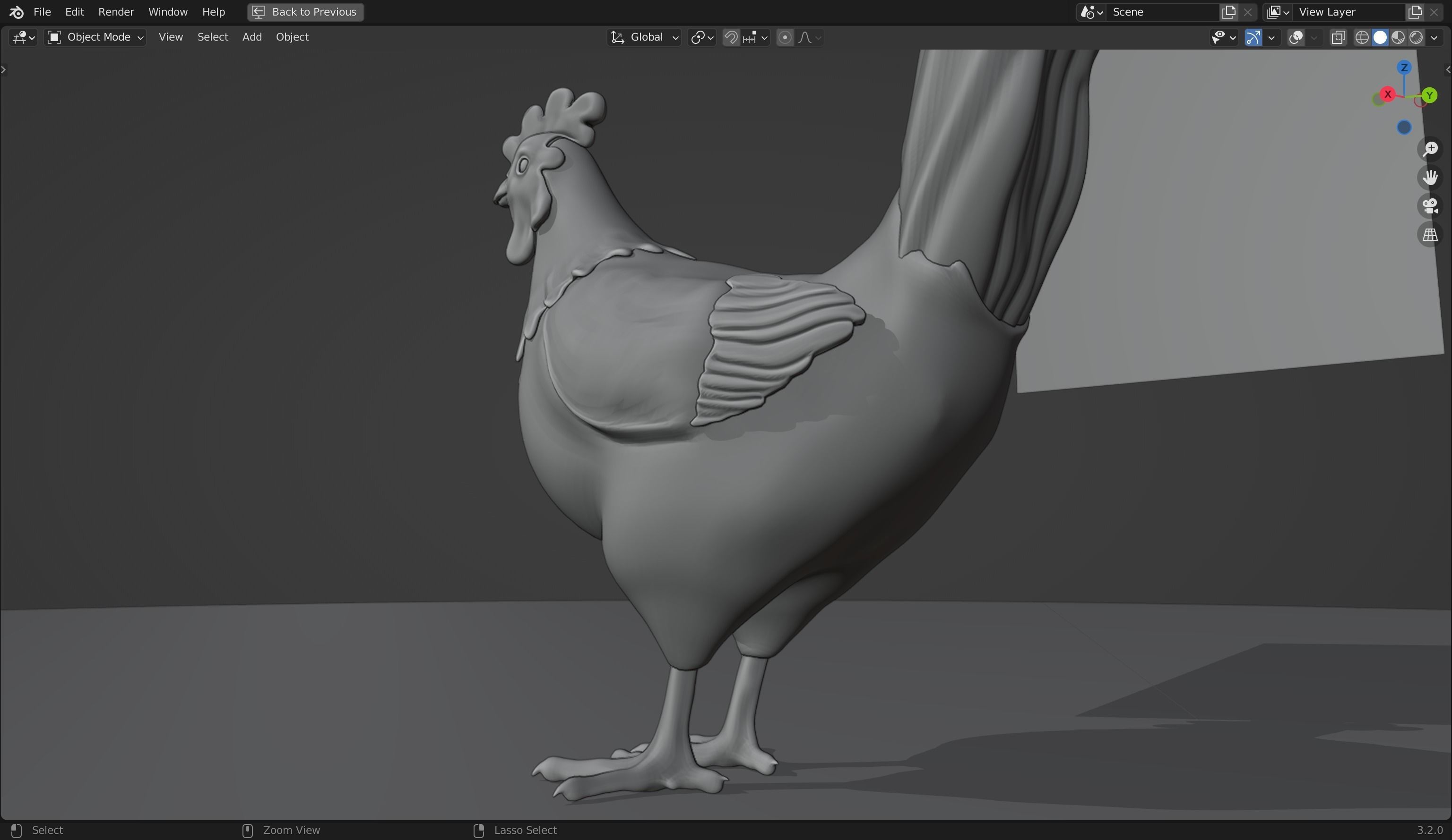 3D model Rooster 3D Model Cartoon Style Print Ready 3D model VR / AR / low-poly | CGTrader
