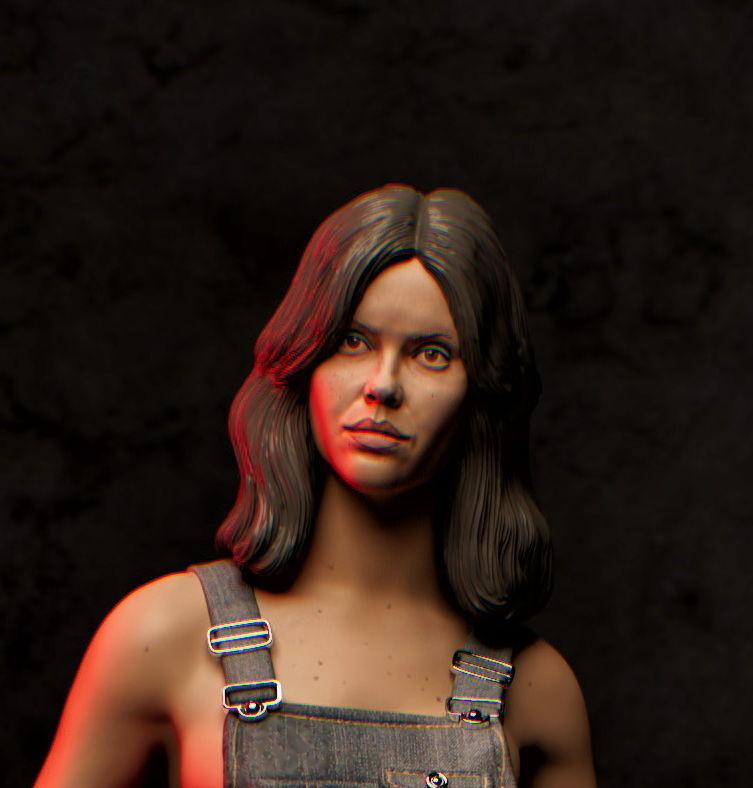 Mia Goth Maxine from X STL Statue 3D model 3D printable | CGTrader