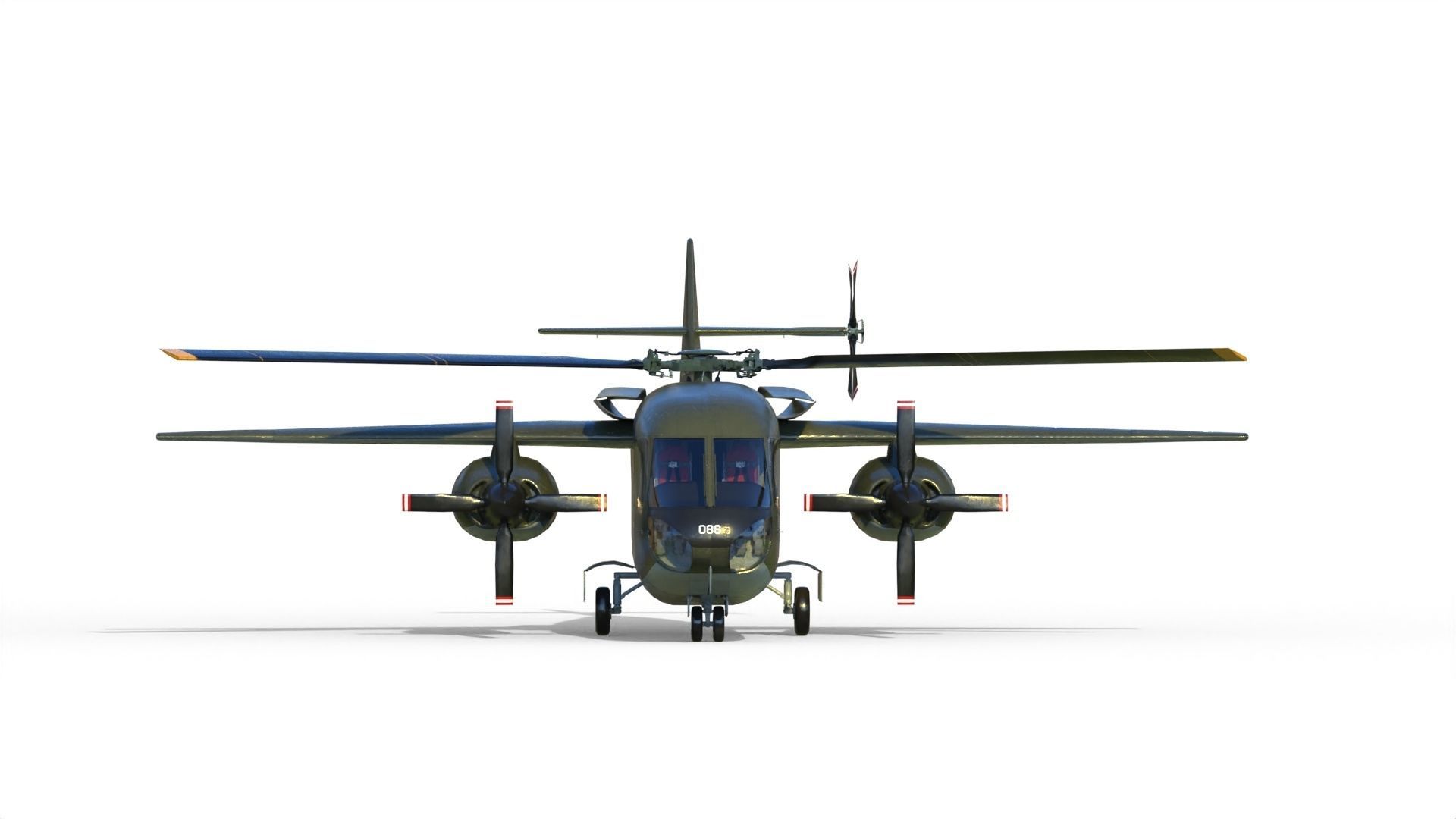 Lockheed CL-945 stowed rotor aircraft CARR 3D model | CGTrader