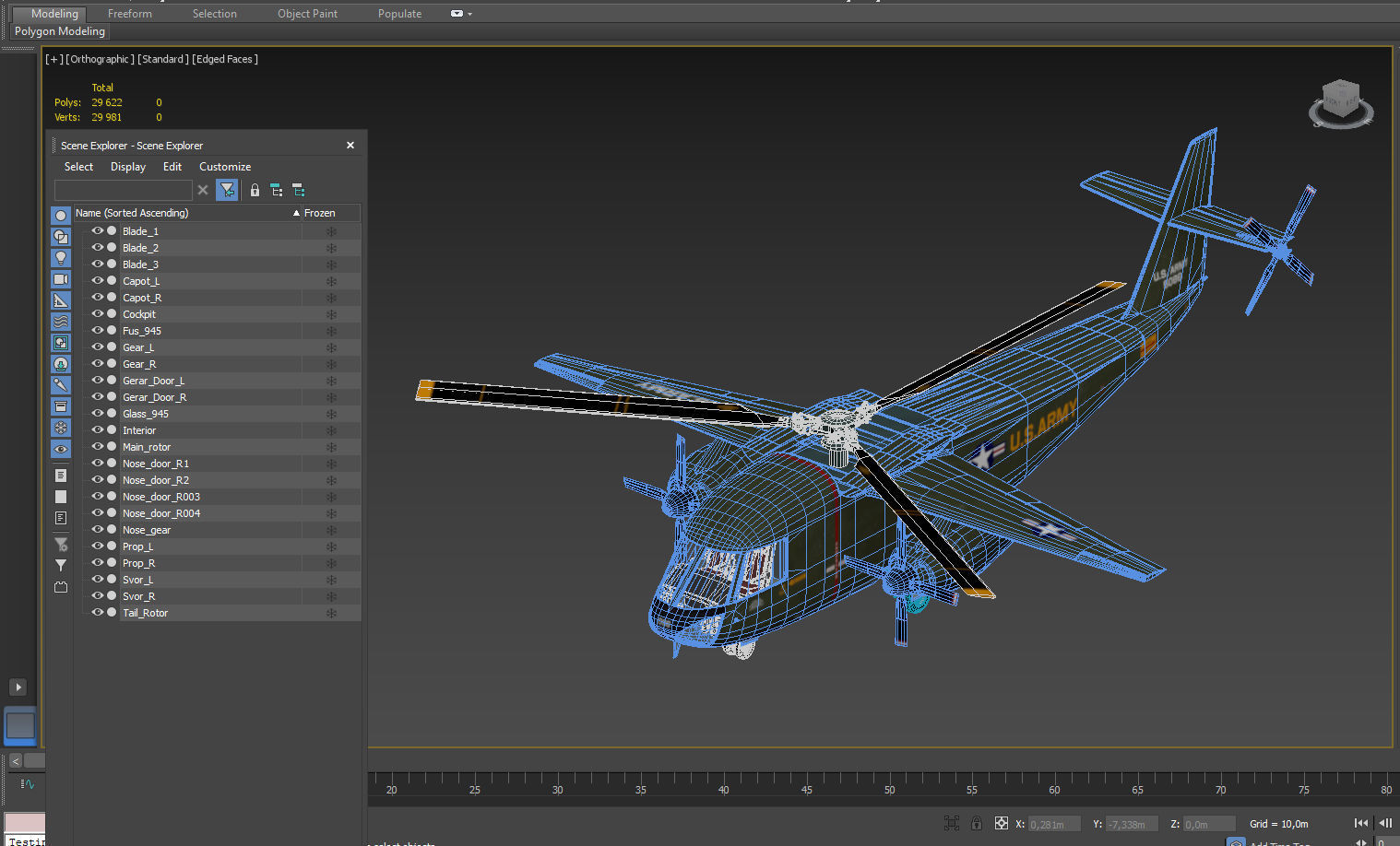 Lockheed CL-945 stowed rotor aircraft CARR 3D model | CGTrader