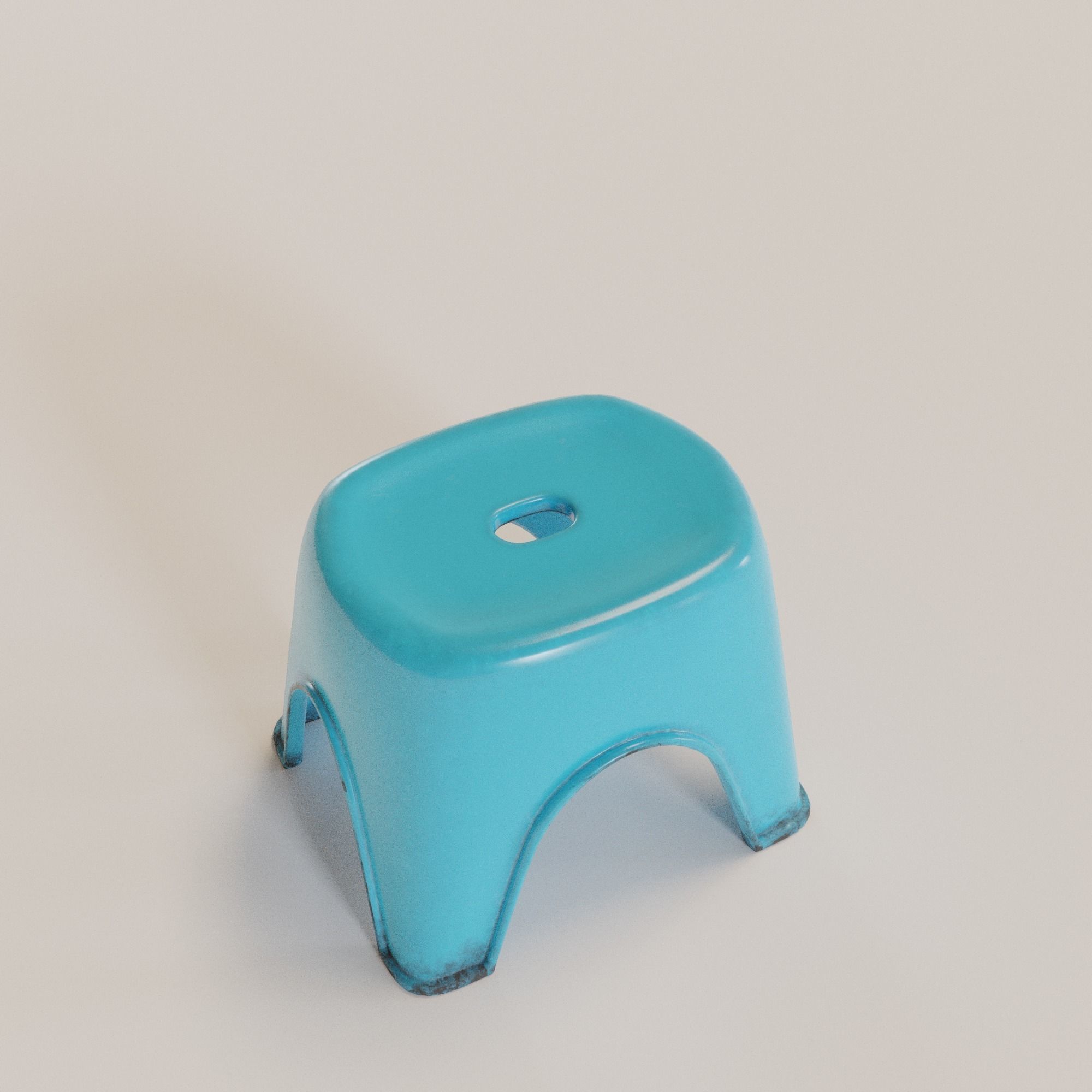 3D model Stackable Small Plastic Stool VR / AR / low-poly | CGTrader