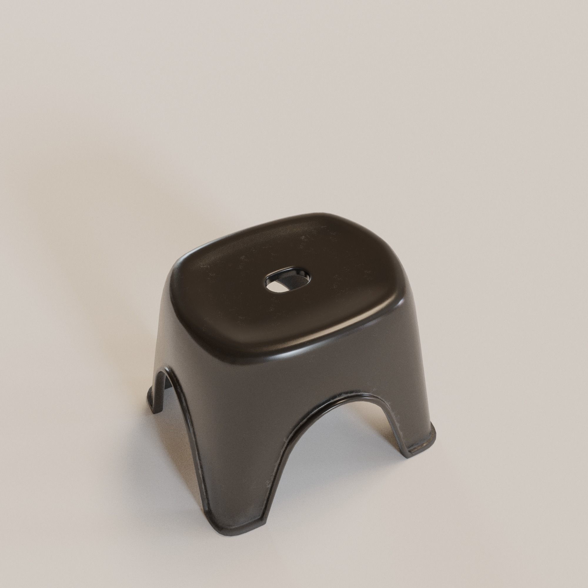 3D model Stackable Small Plastic Stool VR / AR / low-poly | CGTrader