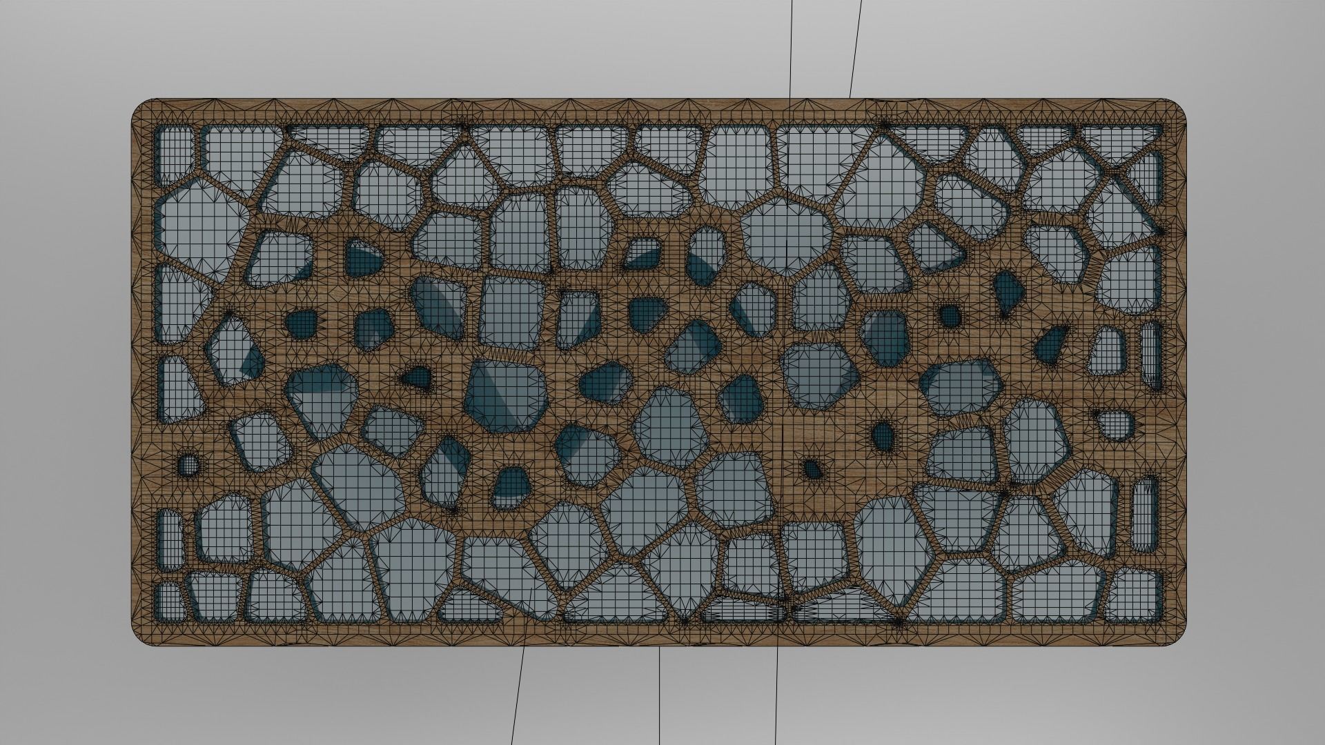 Organic Pattern Three Dining tables 3D model | CGTrader