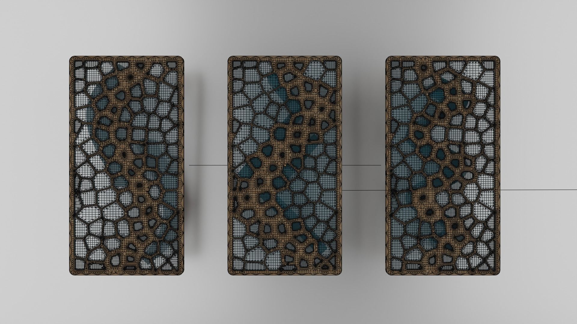 Organic Pattern Three Dining tables 3D model | CGTrader