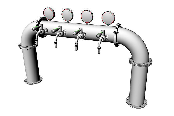 Beer tap 3D model | CGTrader