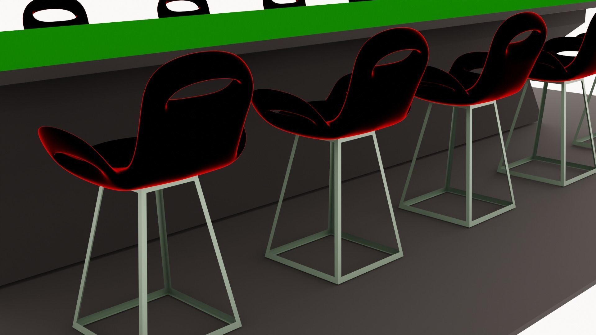 bar table 3D model | CGTrader