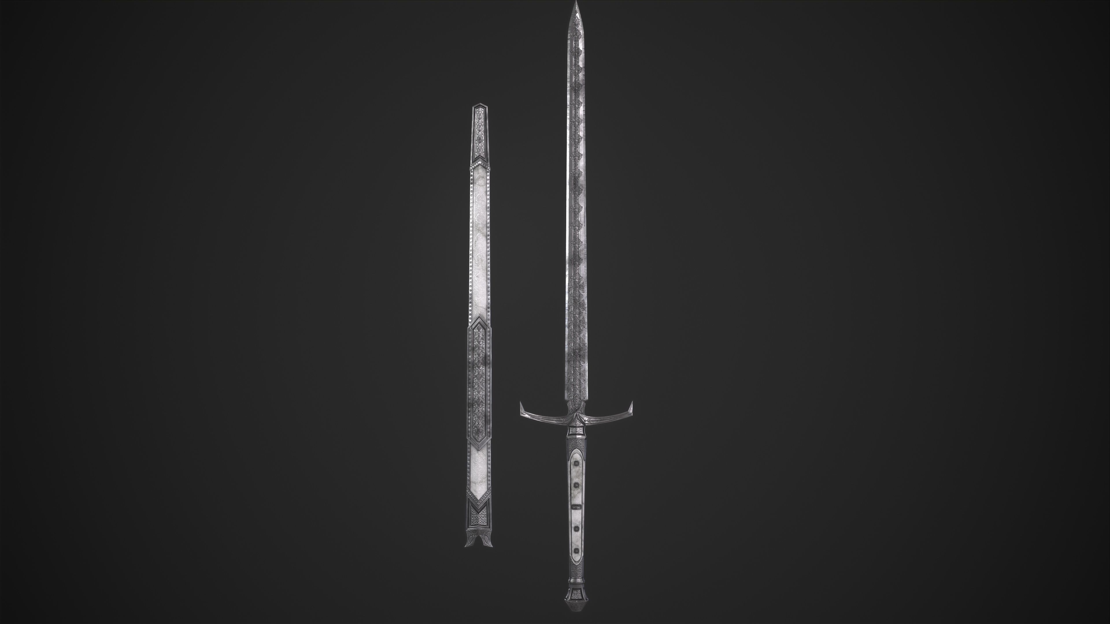 3D model Sword Melee Weapon VR / AR / low-poly | CGTrader