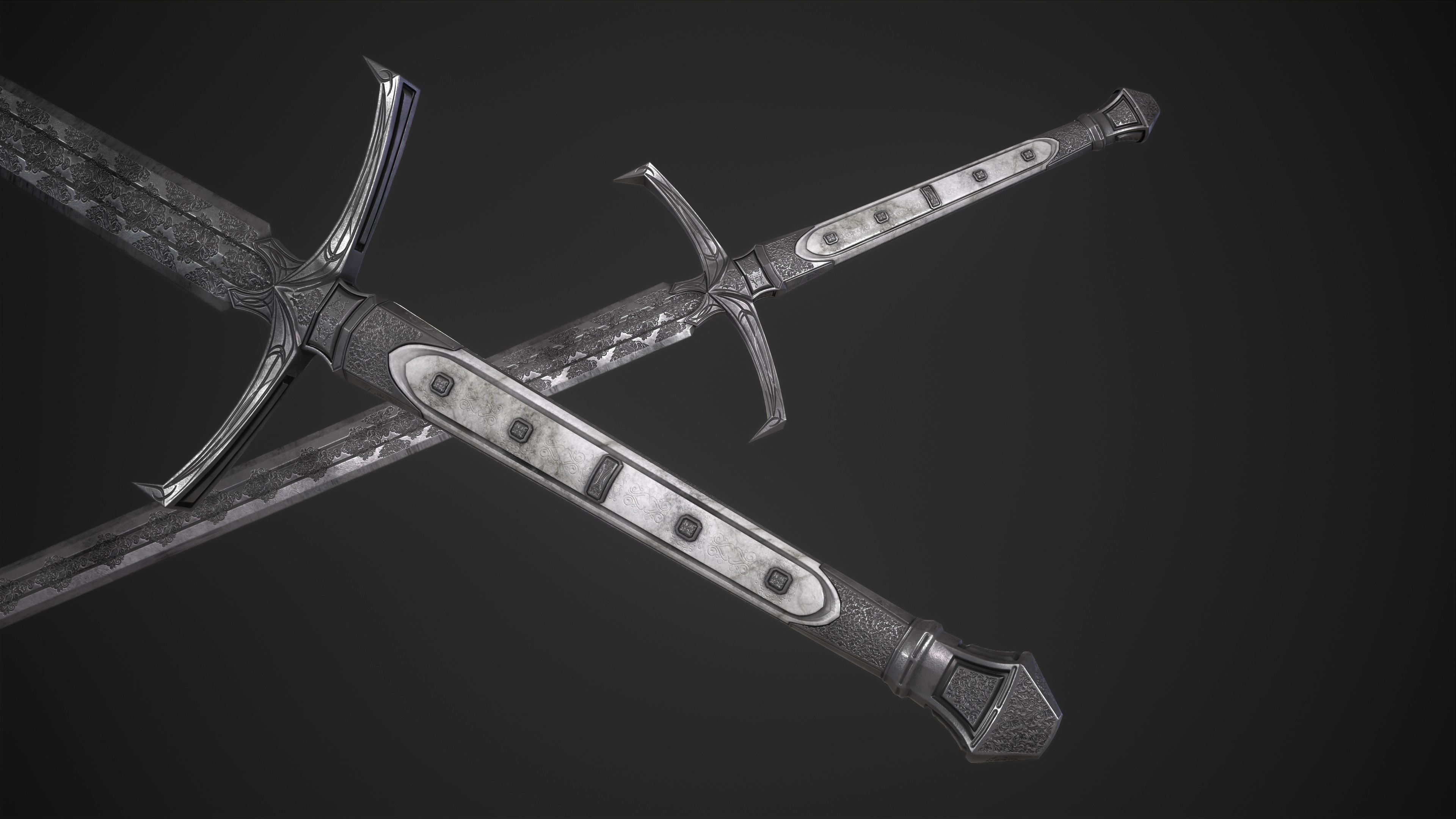 3D model Sword Melee Weapon VR / AR / low-poly | CGTrader