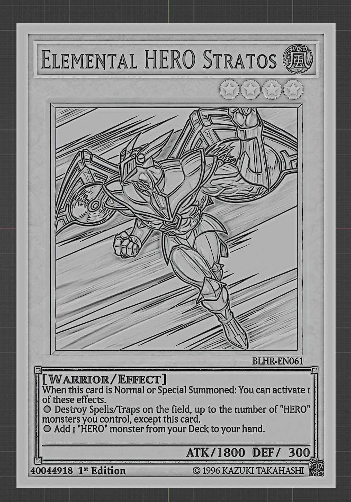 elemental hero stratos - yugioh free 3D model 3D printable | CGTrader