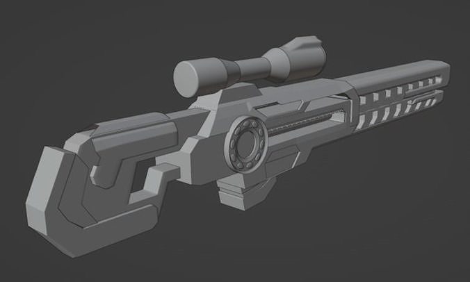 3D model 3D Gravity Gun VR / AR / low-poly | CGTrader