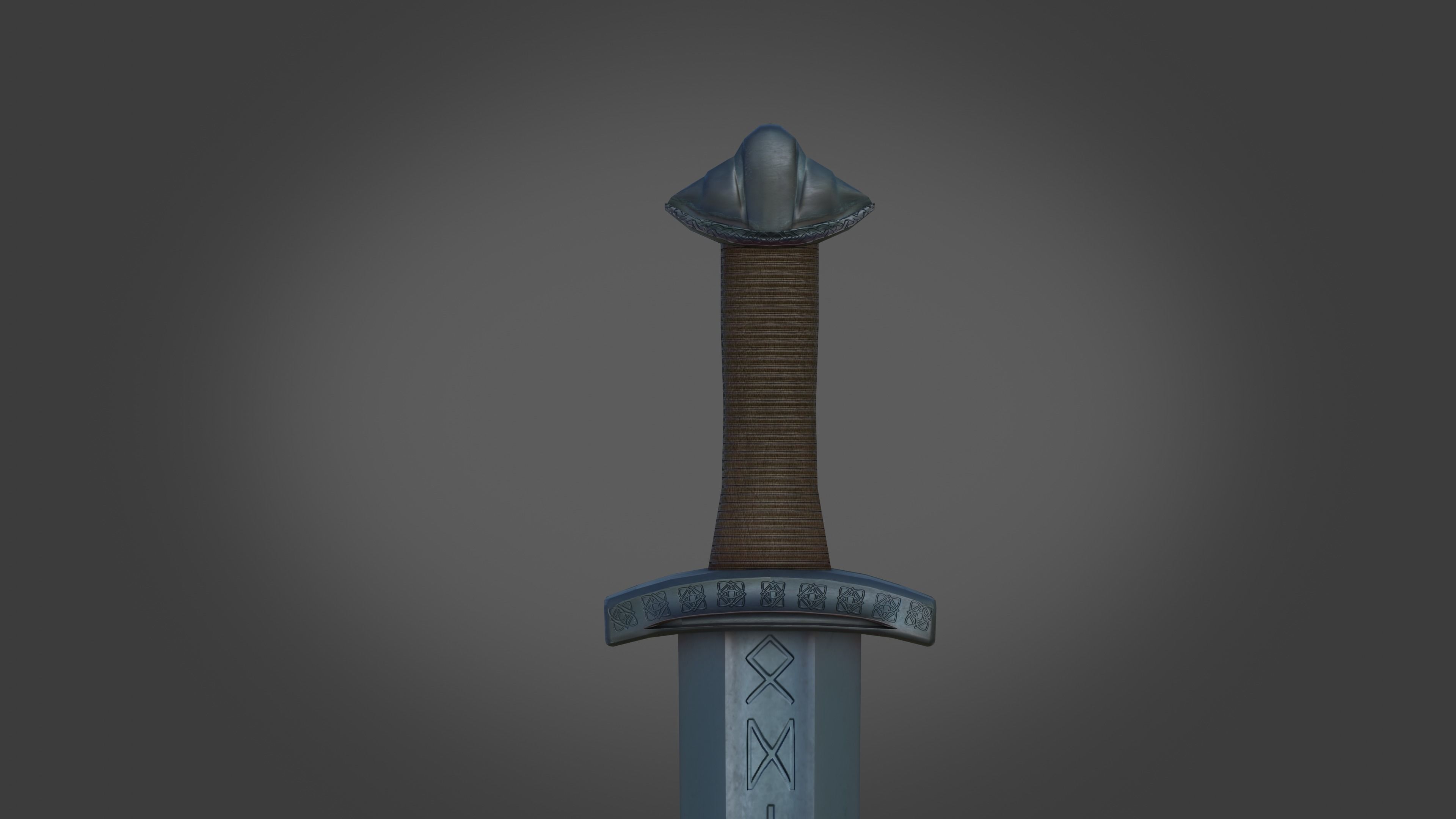 3D model Stylized Viking sword VR / AR / low-poly | CGTrader