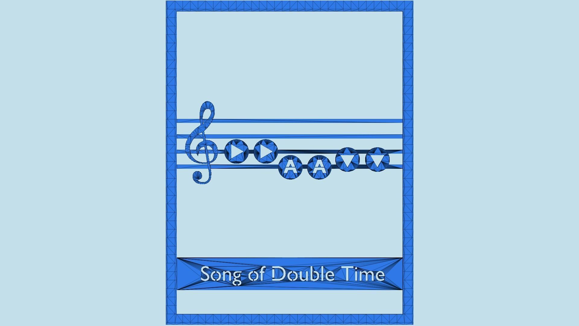 Zelda Songs Panel A9 - Decoration - Song of Double Time 3D model 3D ...