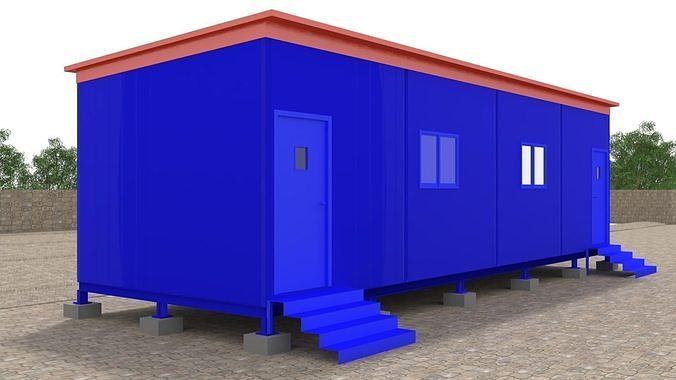Prefabricated sandwich panel cabins 3D model | CGTrader