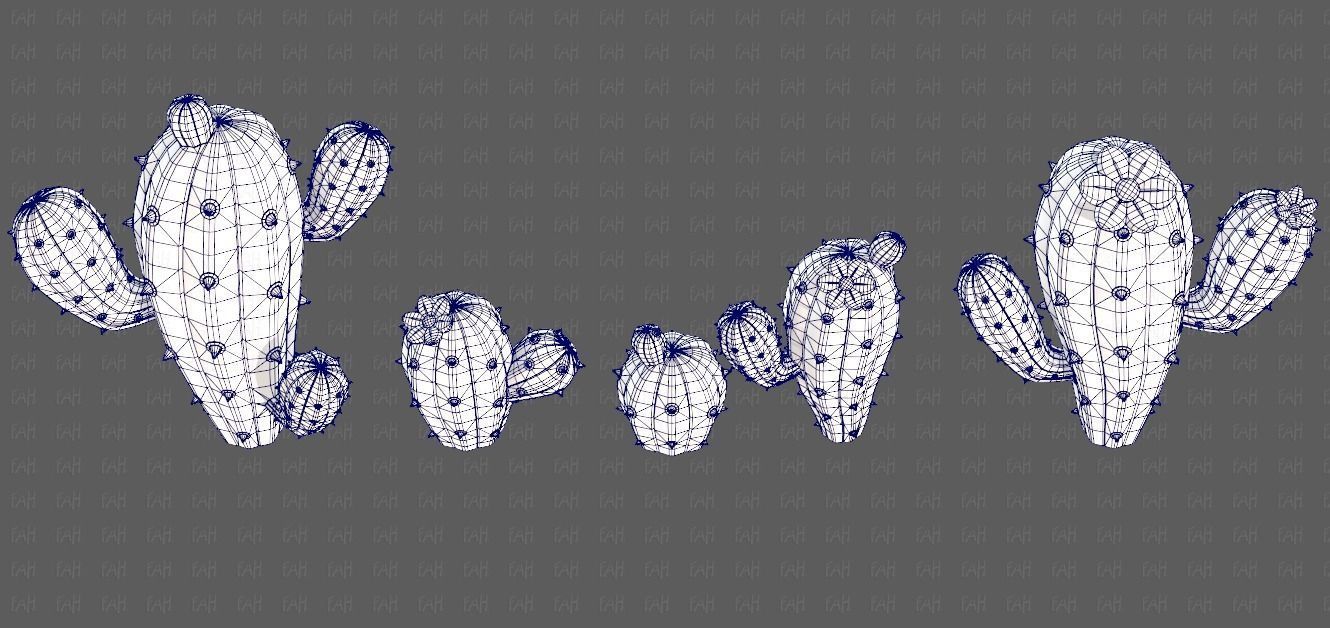 Trees Cartoon V42 3D model | CGTrader