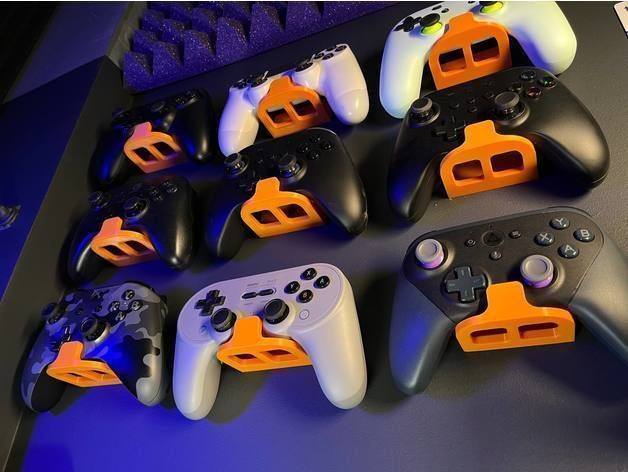 Universal Game Controller Wall Mount Stand 3D model 3D printable | CGTrader
