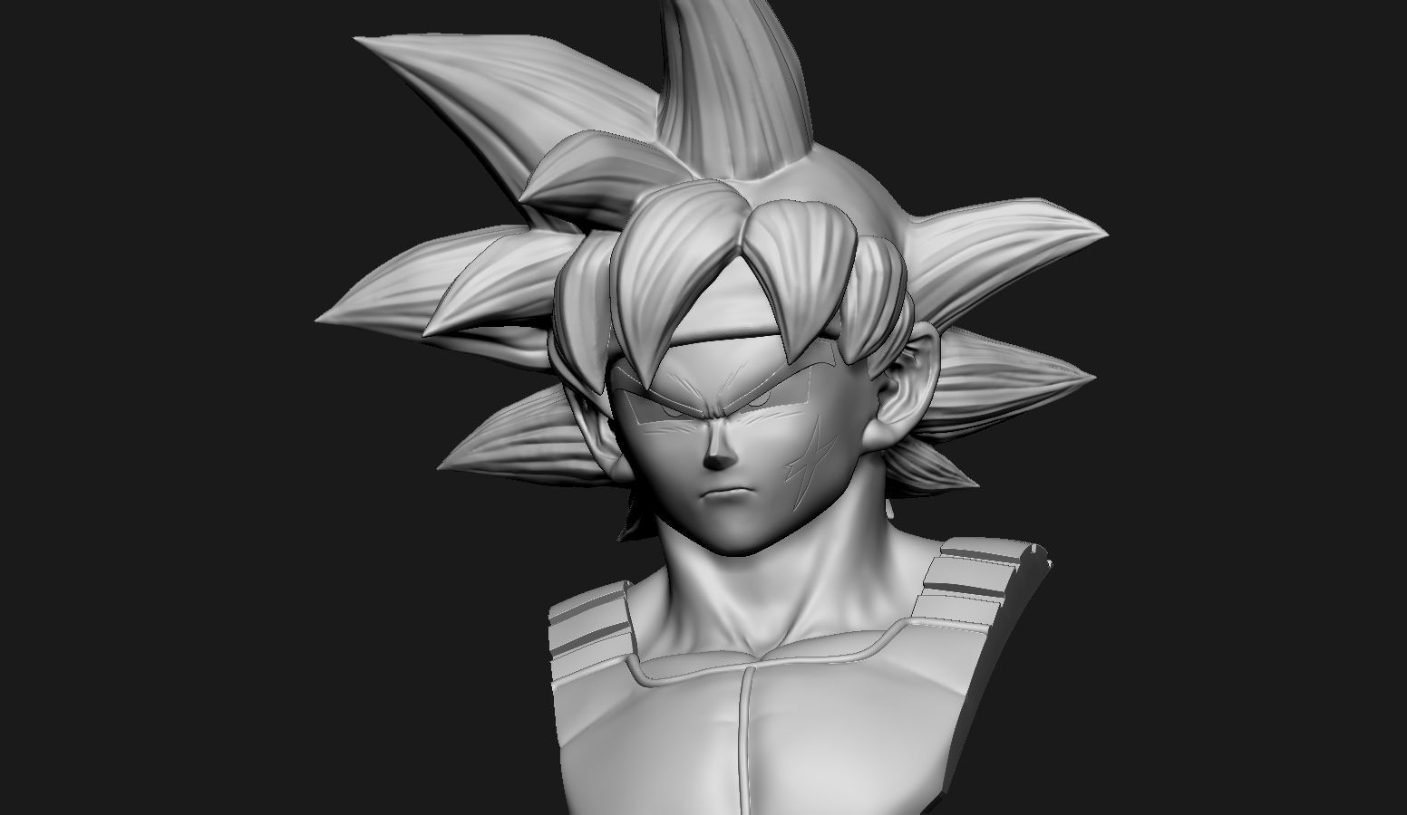 Dragon Ball Z - Bardock 3D model 3D printable | CGTrader