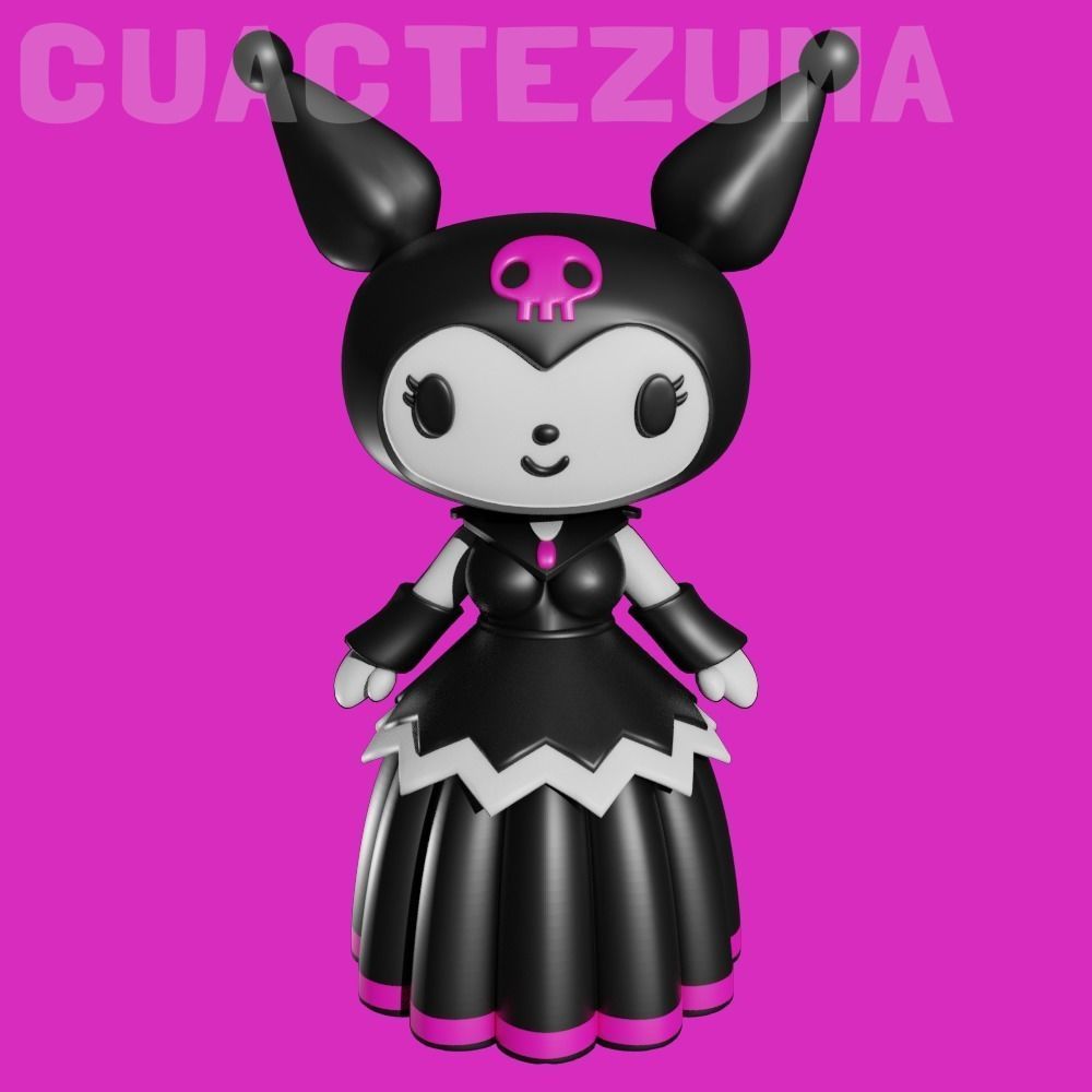 SANRIO - KUROMI DRESS 3D model 3D printable | CGTrader