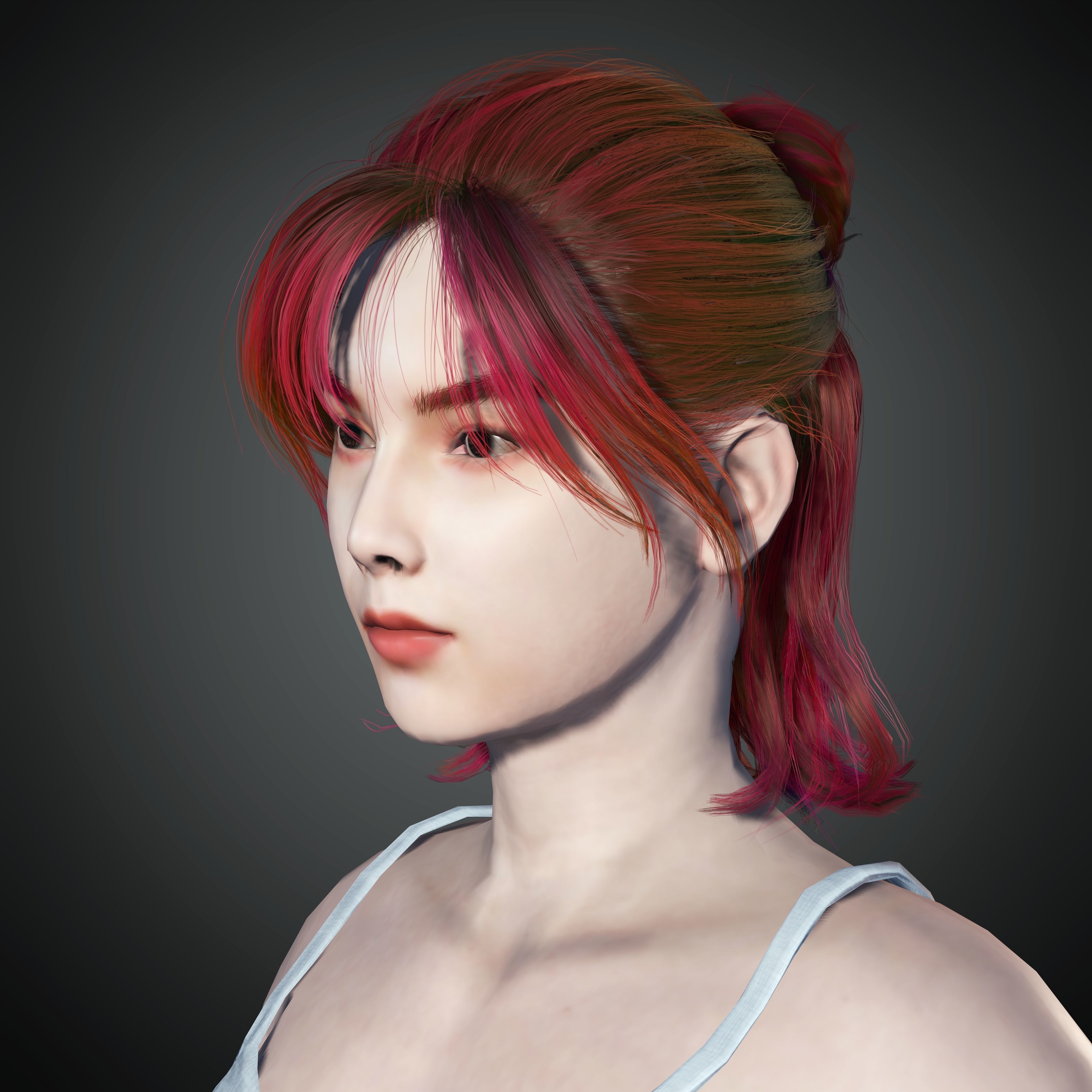 3D model Korean Female Character VR / AR / low-poly | CGTrader