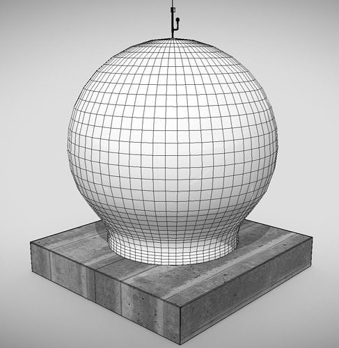 3D model Sphere-Shaped Radome VR / AR / low-poly | CGTrader