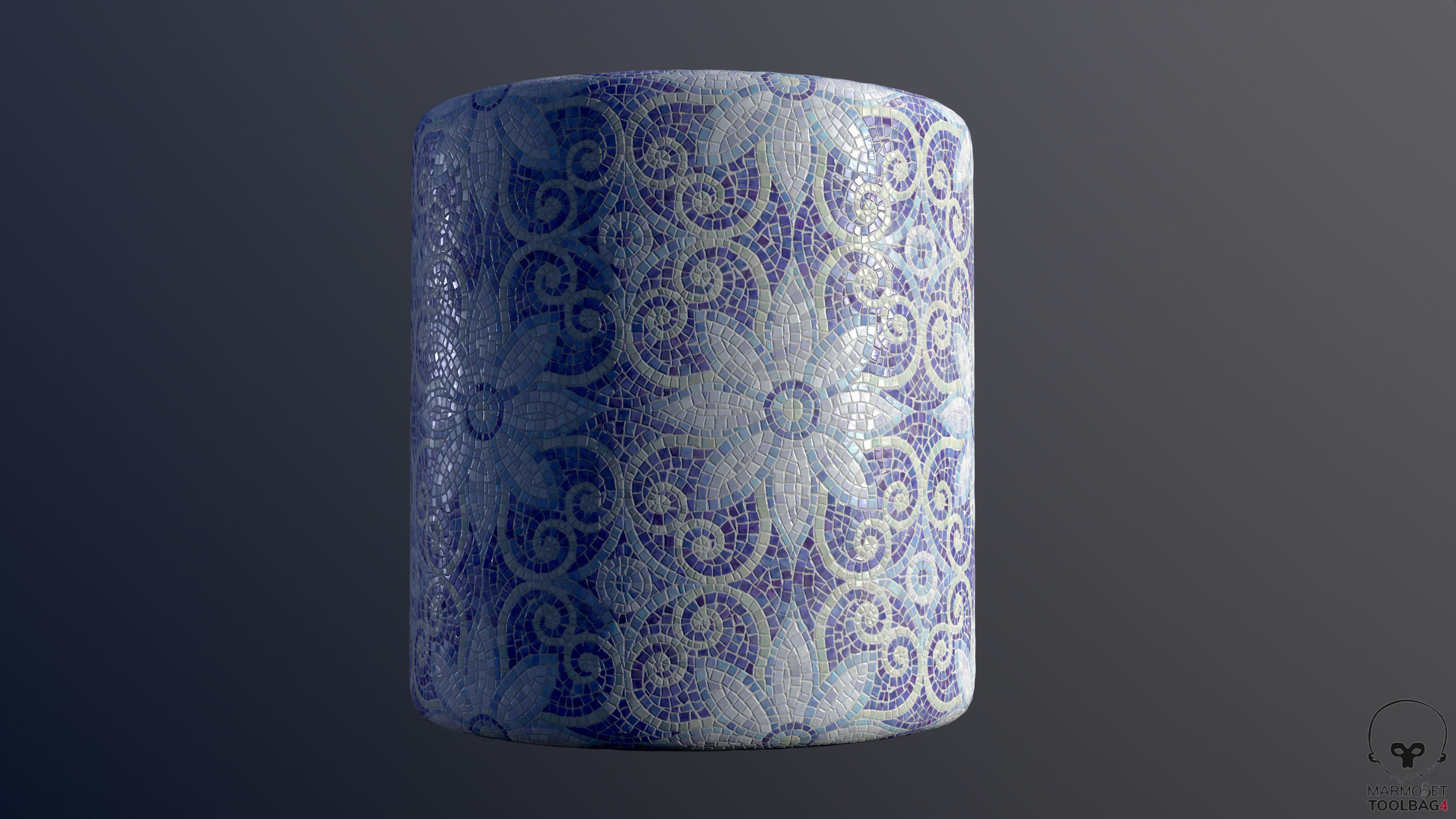 Substance 3D Designer Graphs of Blue and White Porcelain Mosaic Texture ...