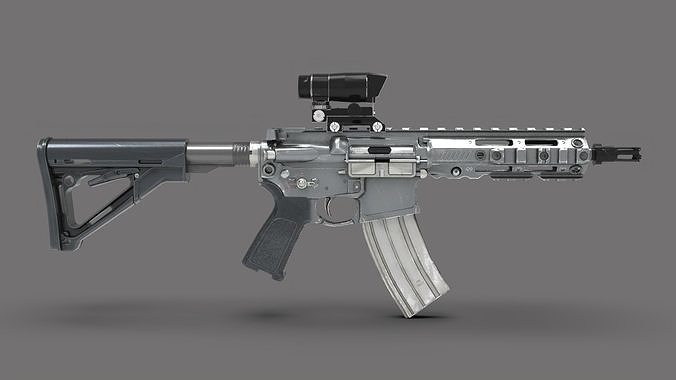 R4-C Assault Rifle 3D model | CGTrader