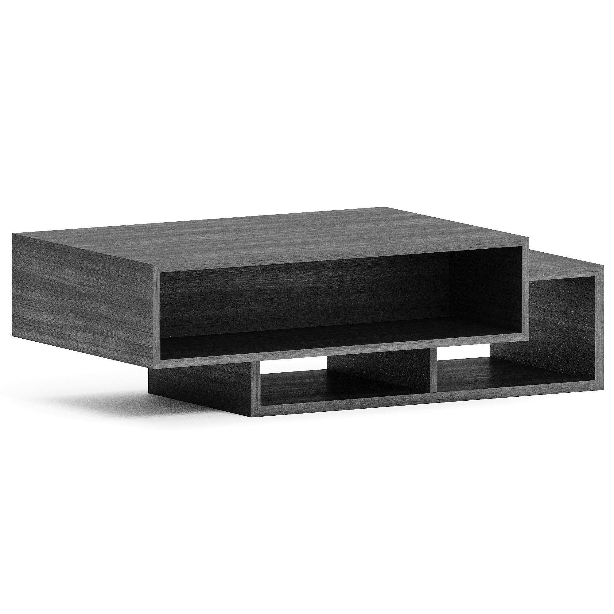 Godding Pedestal Coffee Table with Storage 3D model | CGTrader