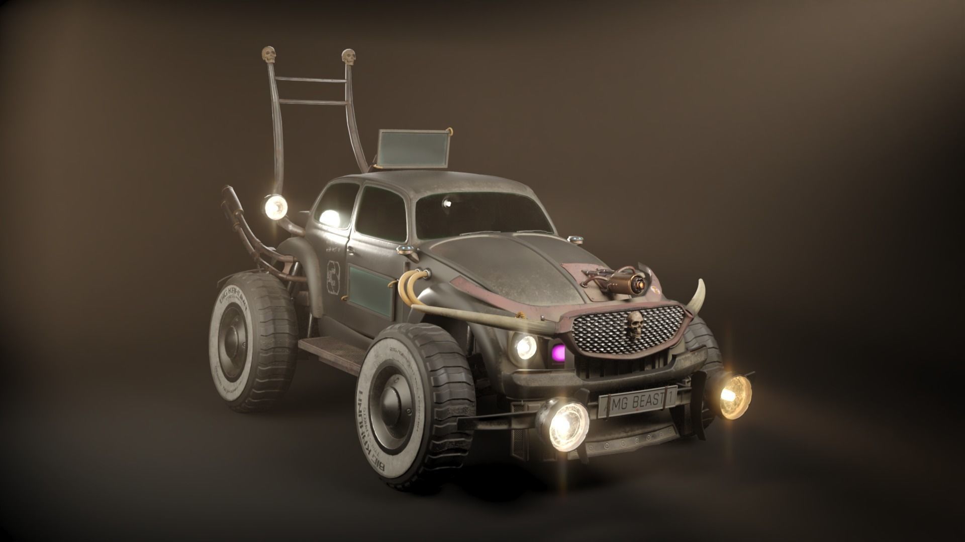 3D model Mad Max VW Dune Buggy VR / AR / low-poly | CGTrader