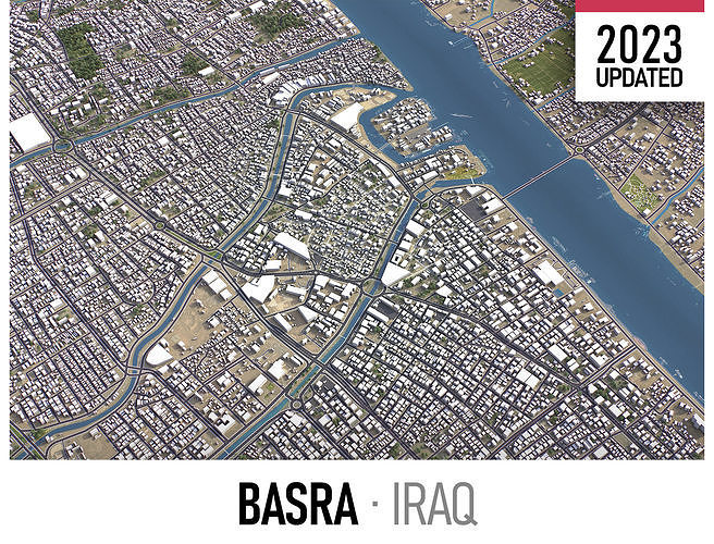 3D model Basra - 3D City VR / AR / low-poly | CGTrader