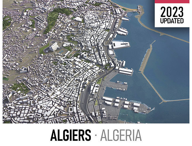 3D model Algiers - 3D City VR / AR / low-poly | CGTrader
