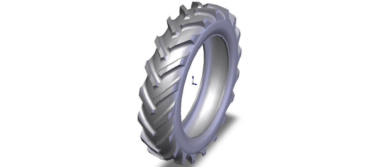 Field Road Rear Tractor Tires 3D model rigged | CGTrader