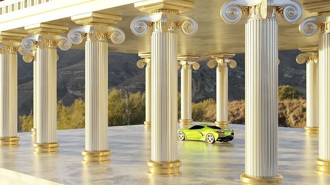 Ancient temple 3D model 3D model | CGTrader