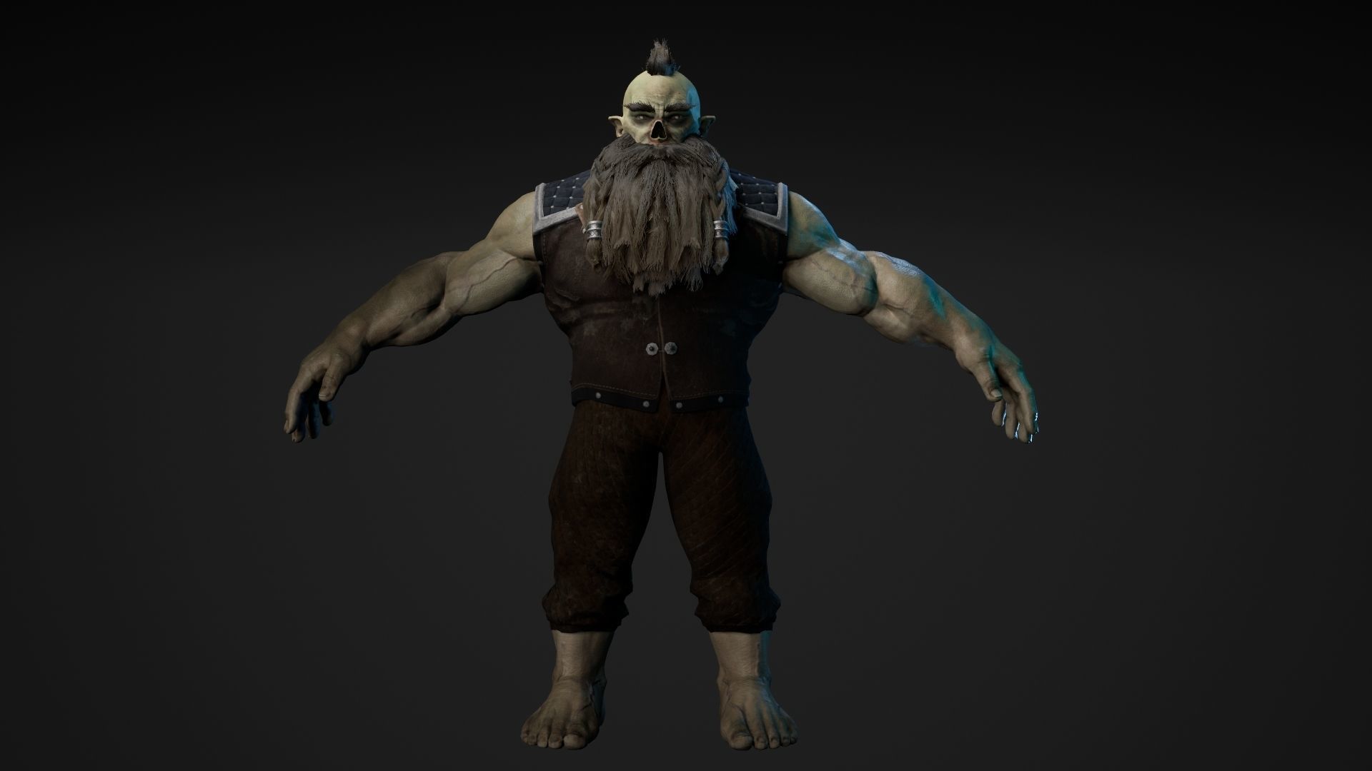3D model Frost Dwarf VR / AR / low-poly | CGTrader