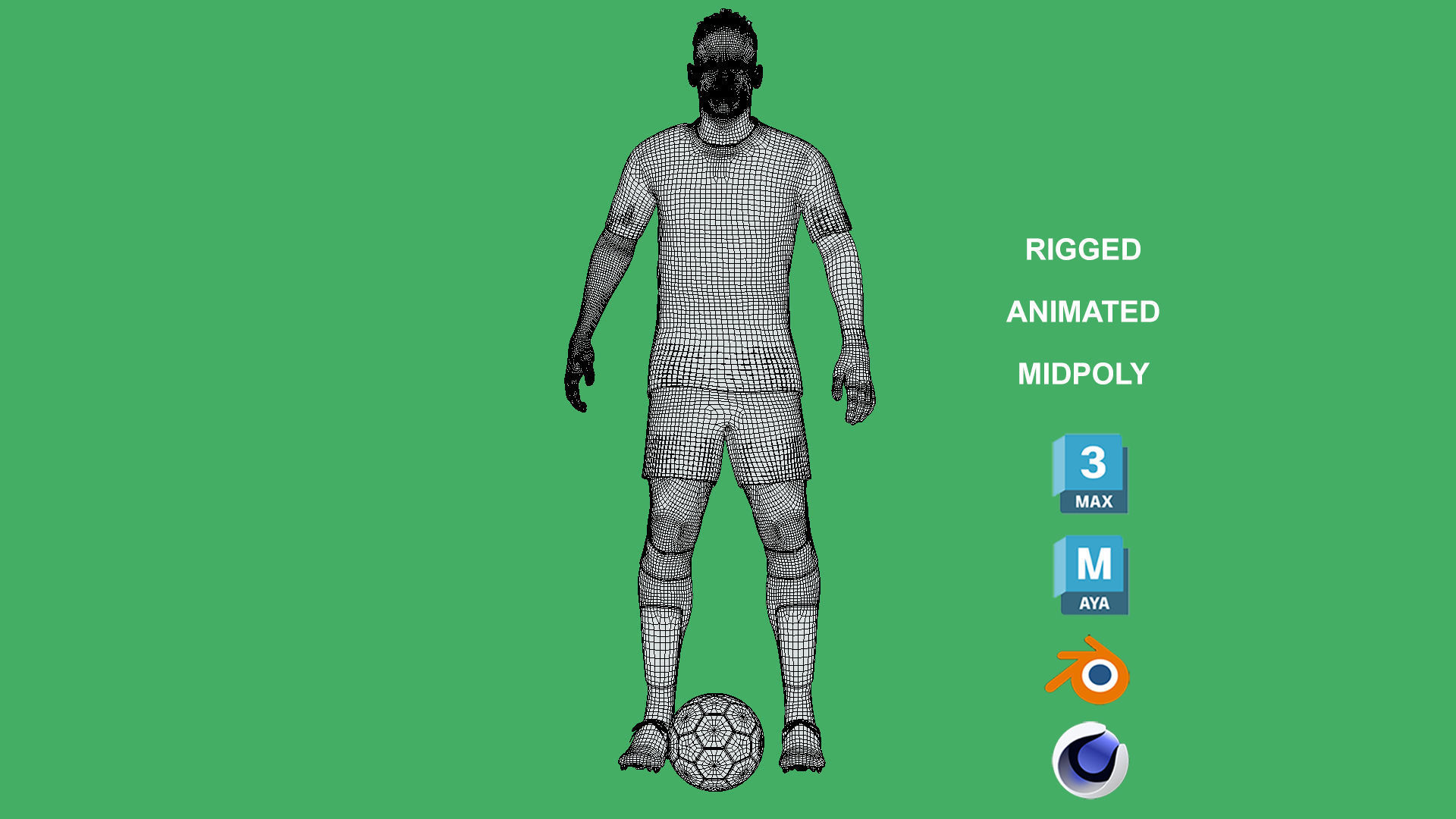 3D Rigged Neymar Animation Al-Hilal 2024 3D model animated rigged ...