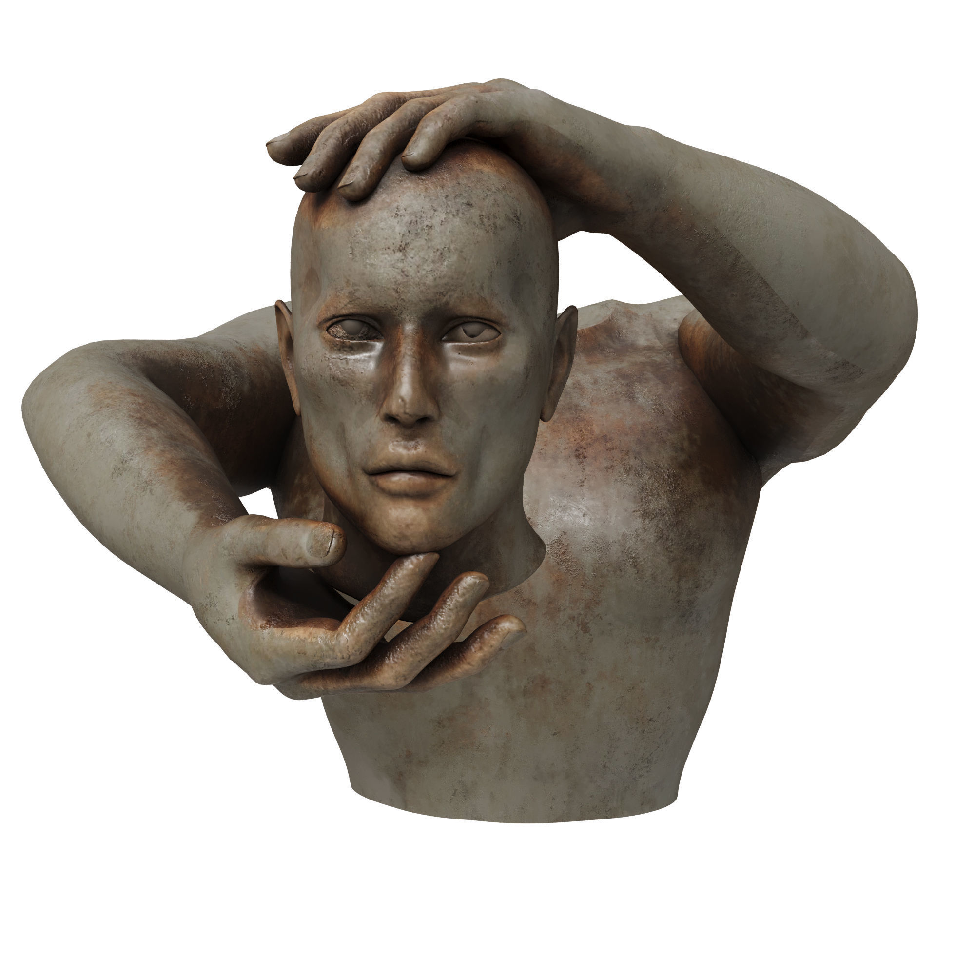 head in hand 3D model | CGTrader