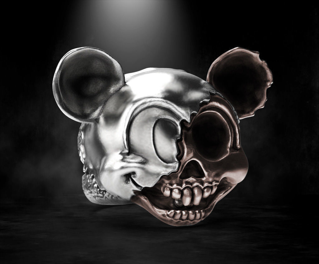 Mickey Mouse ring 3d model for 3d printing 3D print model 3D model 3D ...