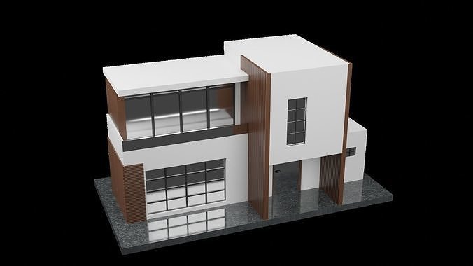 Modern House free VR / AR / low-poly 3D model | CGTrader