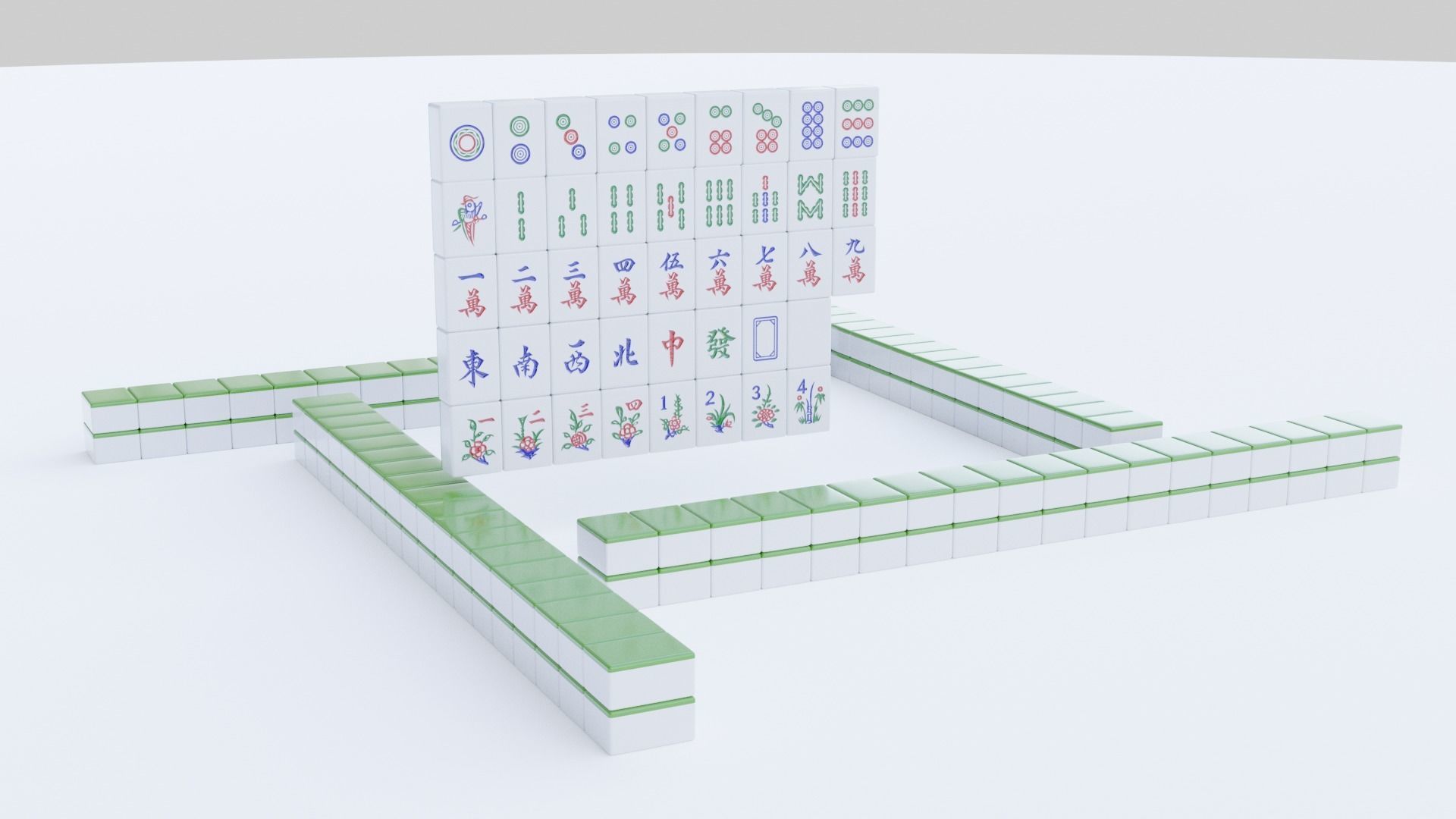 3D model Mahjong VR / AR / low-poly | CGTrader