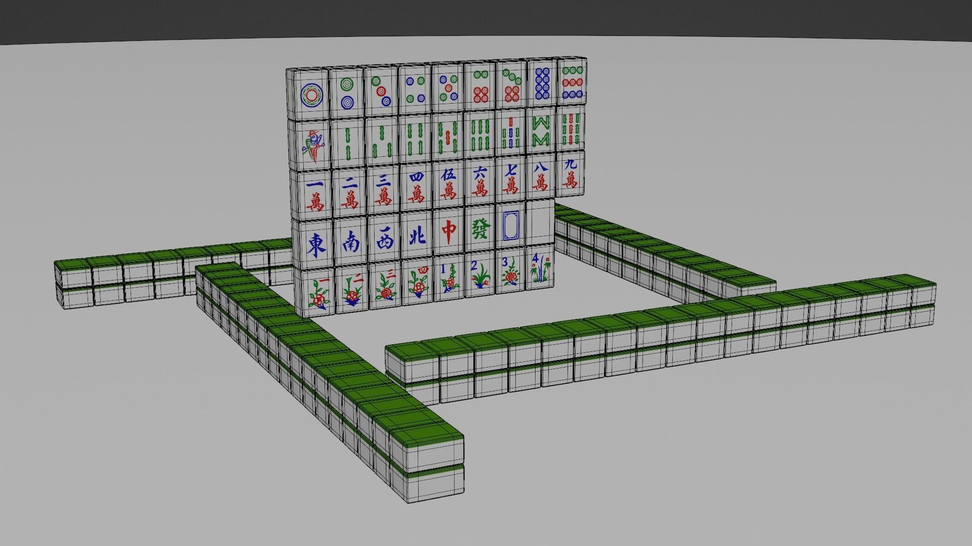 3D model Mahjong VR / AR / low-poly | CGTrader