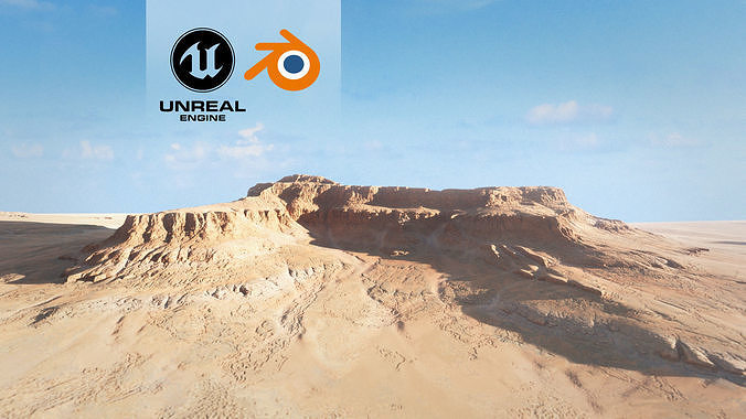 Desert Plateau Version 7 3D model | CGTrader