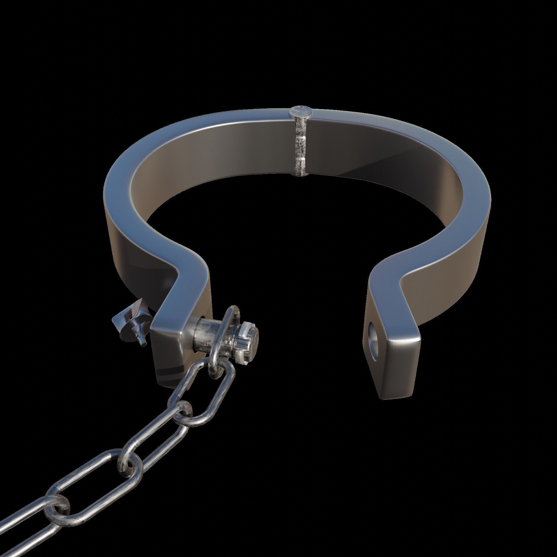 3D model Legs Hand And Neck Steel Shackles VR / AR / low-poly | CGTrader