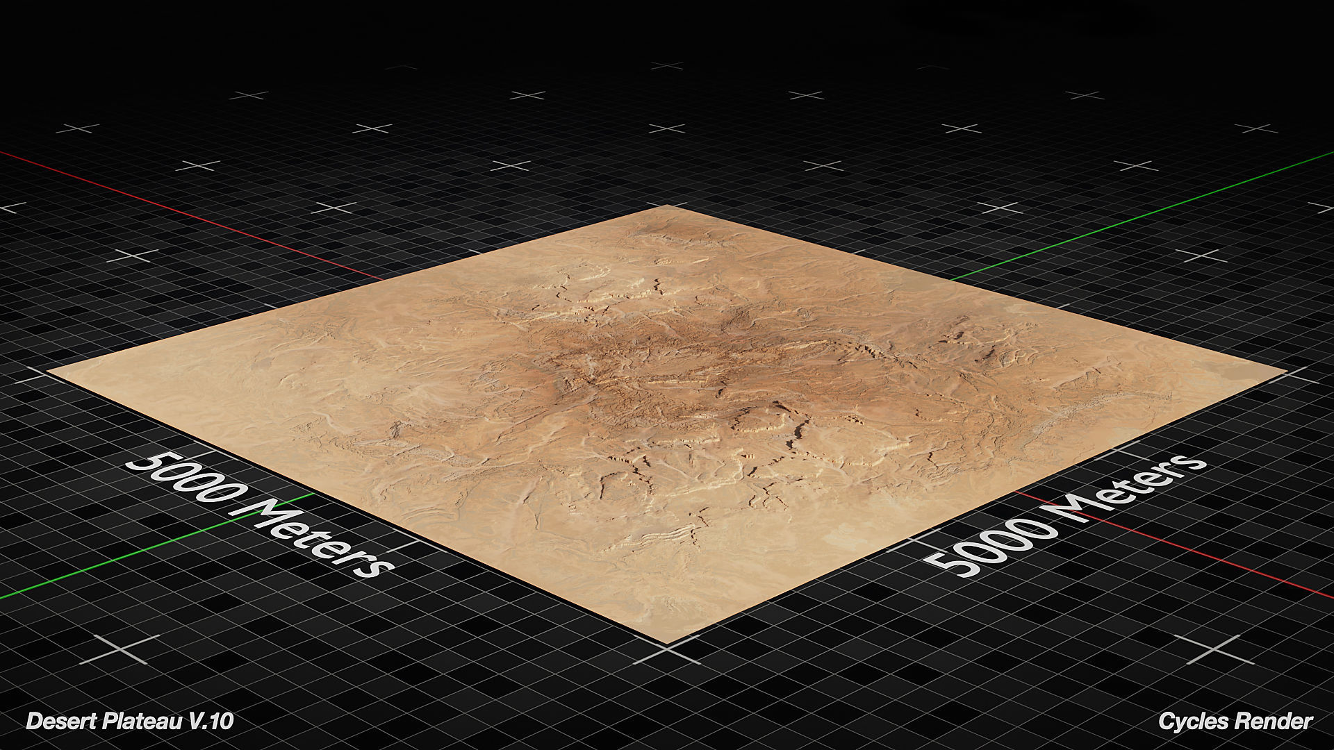Desert Landscape Version 10 3D model | CGTrader
