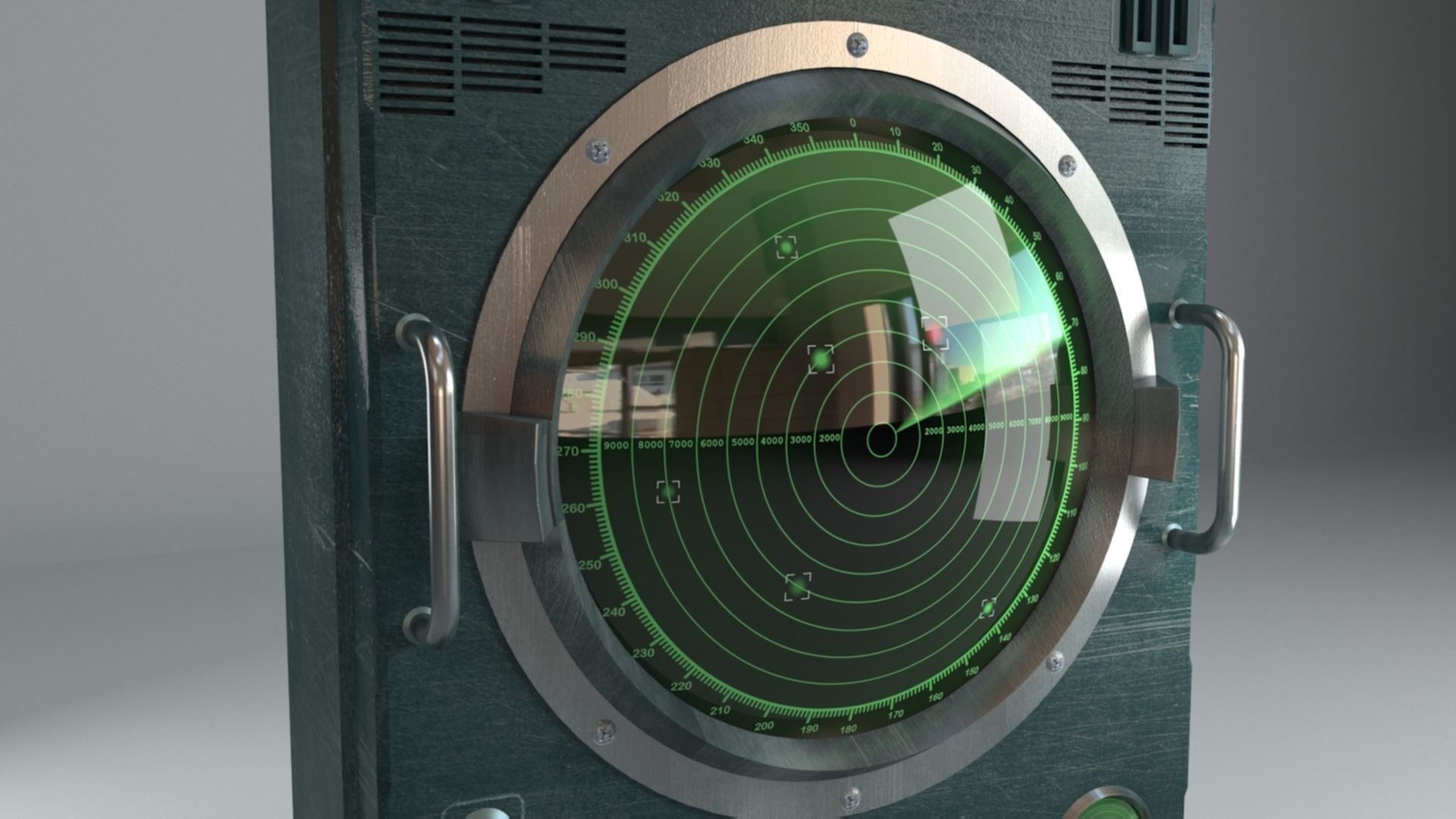 Old Radar 3D model | CGTrader