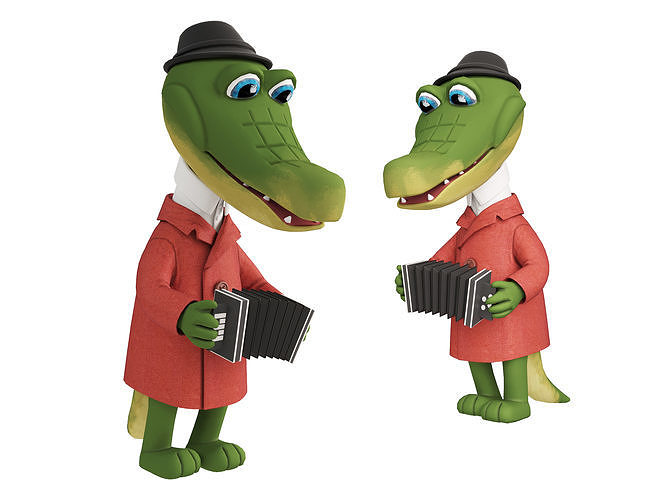 Crocodile Gena 3D model | CGTrader