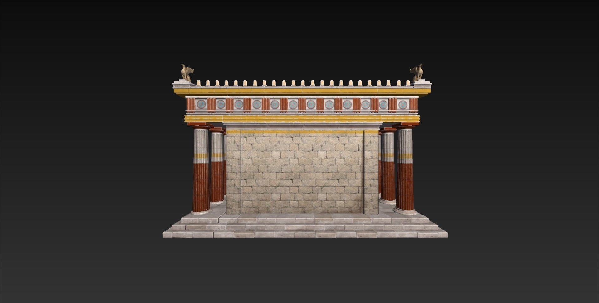 3D model Historical Greek Temple 4 VR / AR / low-poly | CGTrader