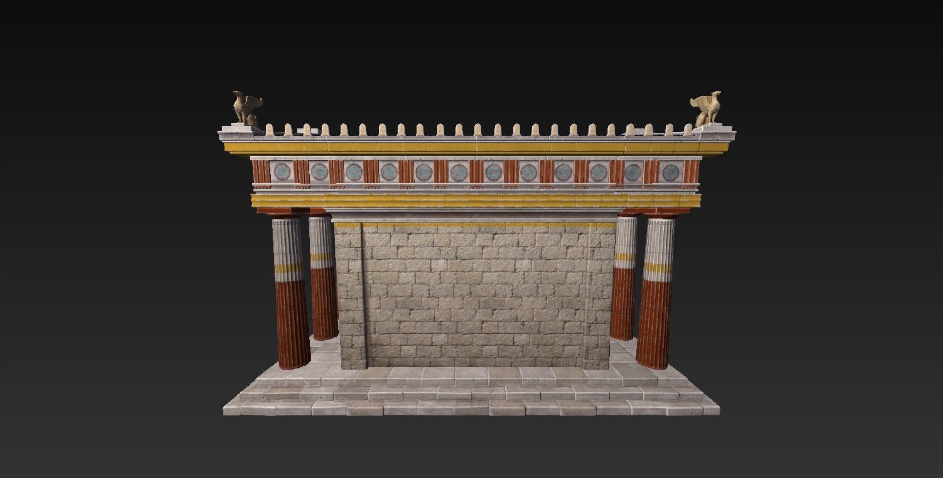 3D model Historical Greek Temple 5 VR / AR / low-poly | CGTrader