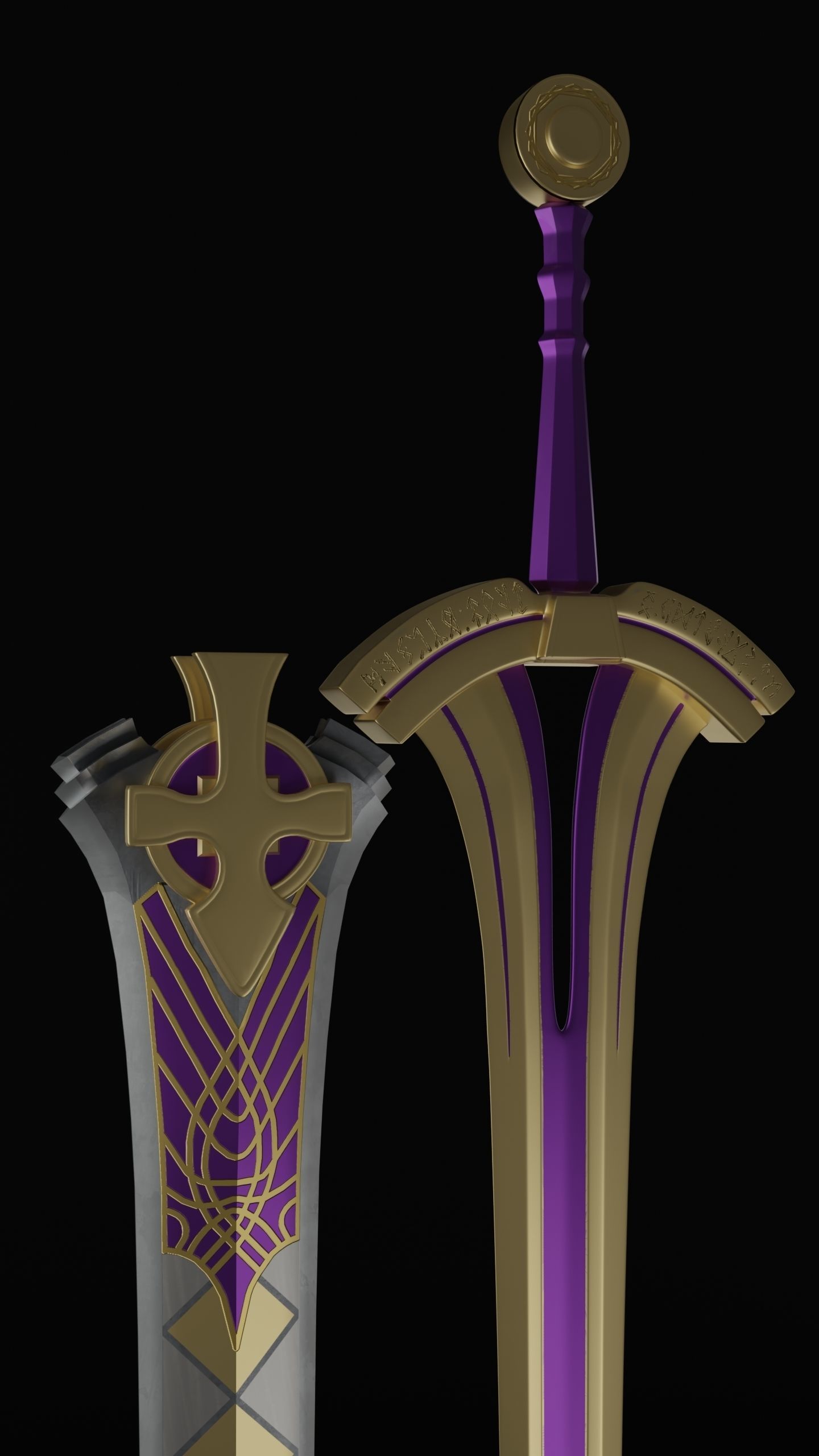 Excalibur Proto Sword of Promised Victory 3D model | CGTrader