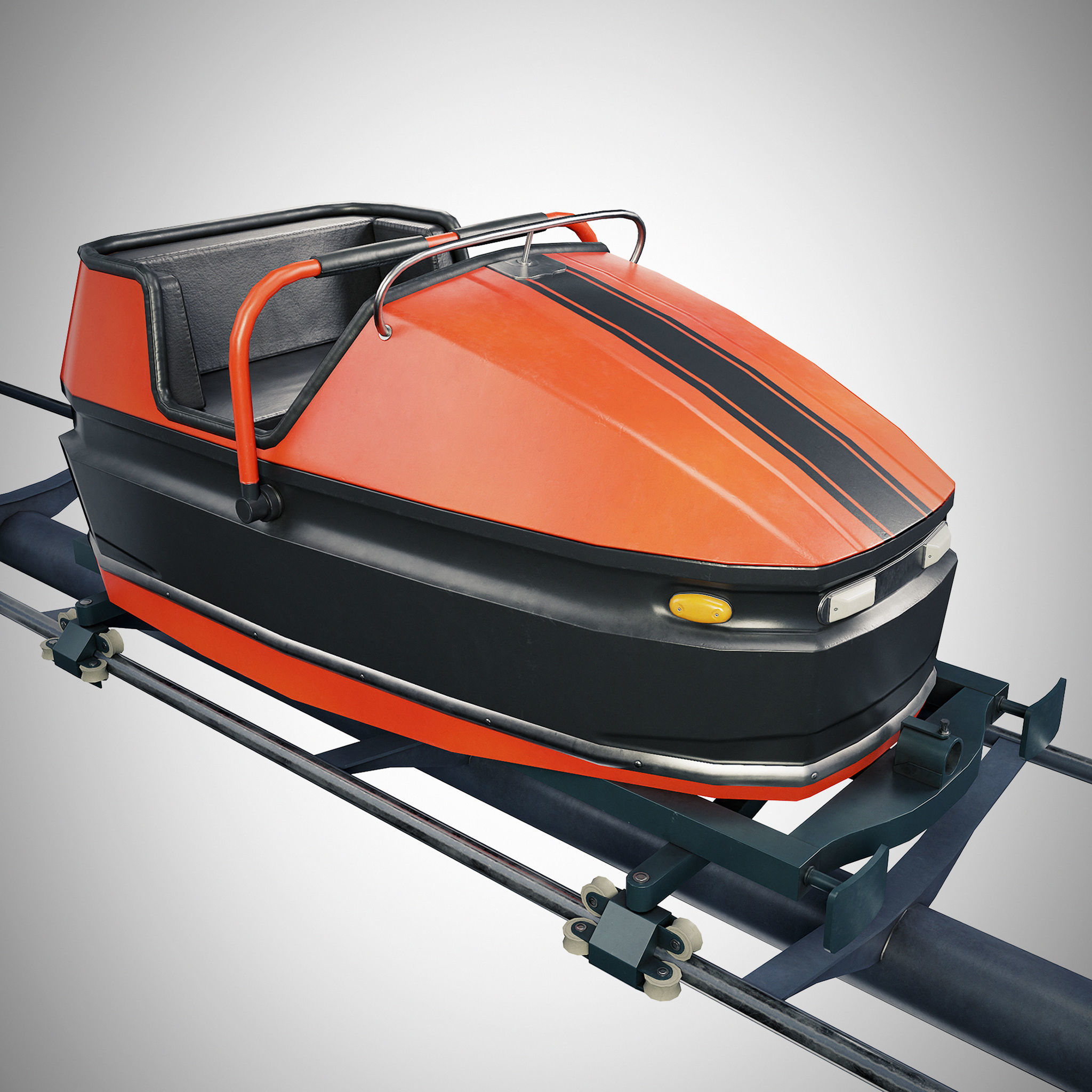 3D model Roller Coaster Cart VR / AR / low-poly | CGTrader