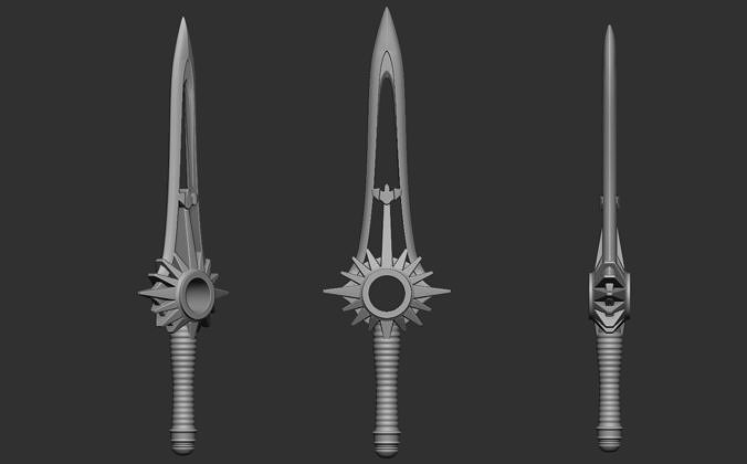 Power Ranger Wild Force Crystal Saber STL - Ready To Print 3D model 3D ...