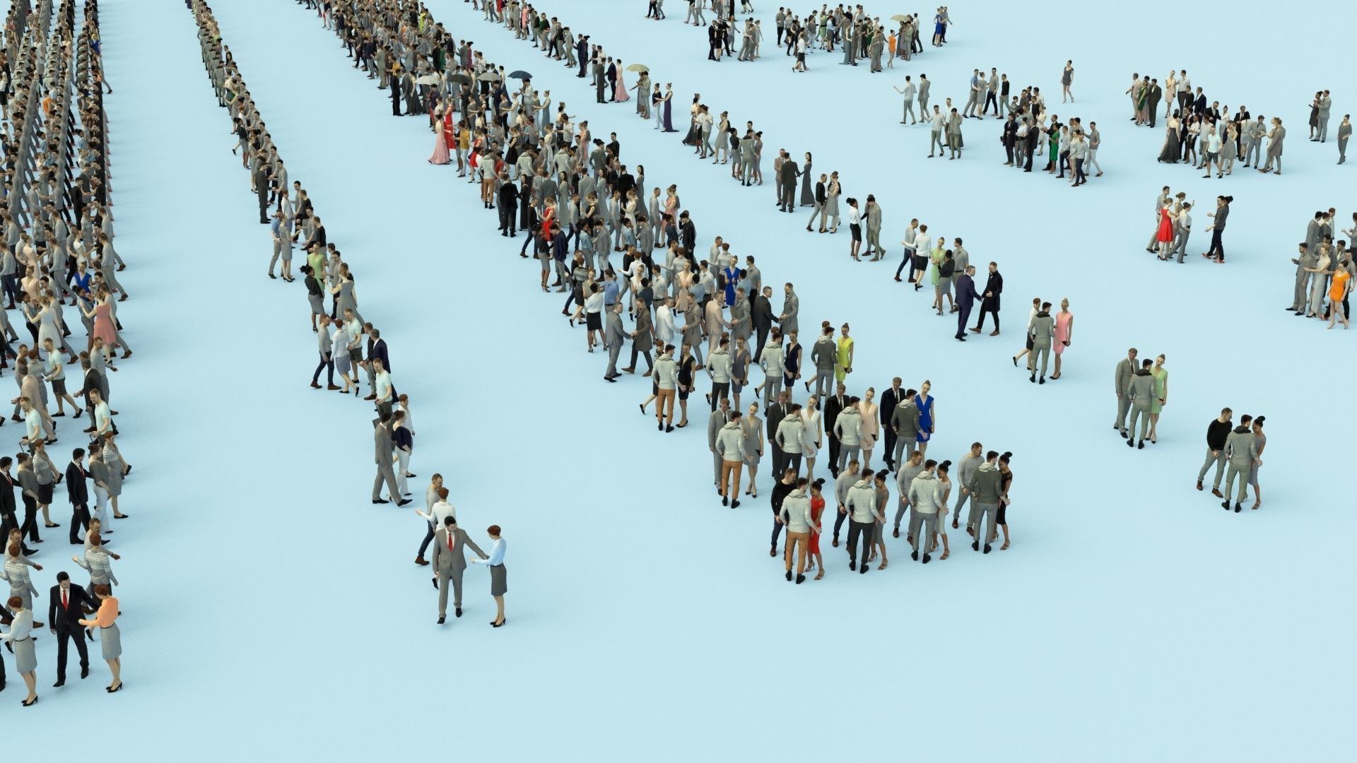 Ultimate Speed 3d People Crowds - Teenage Girl - Businessman 3D model ...