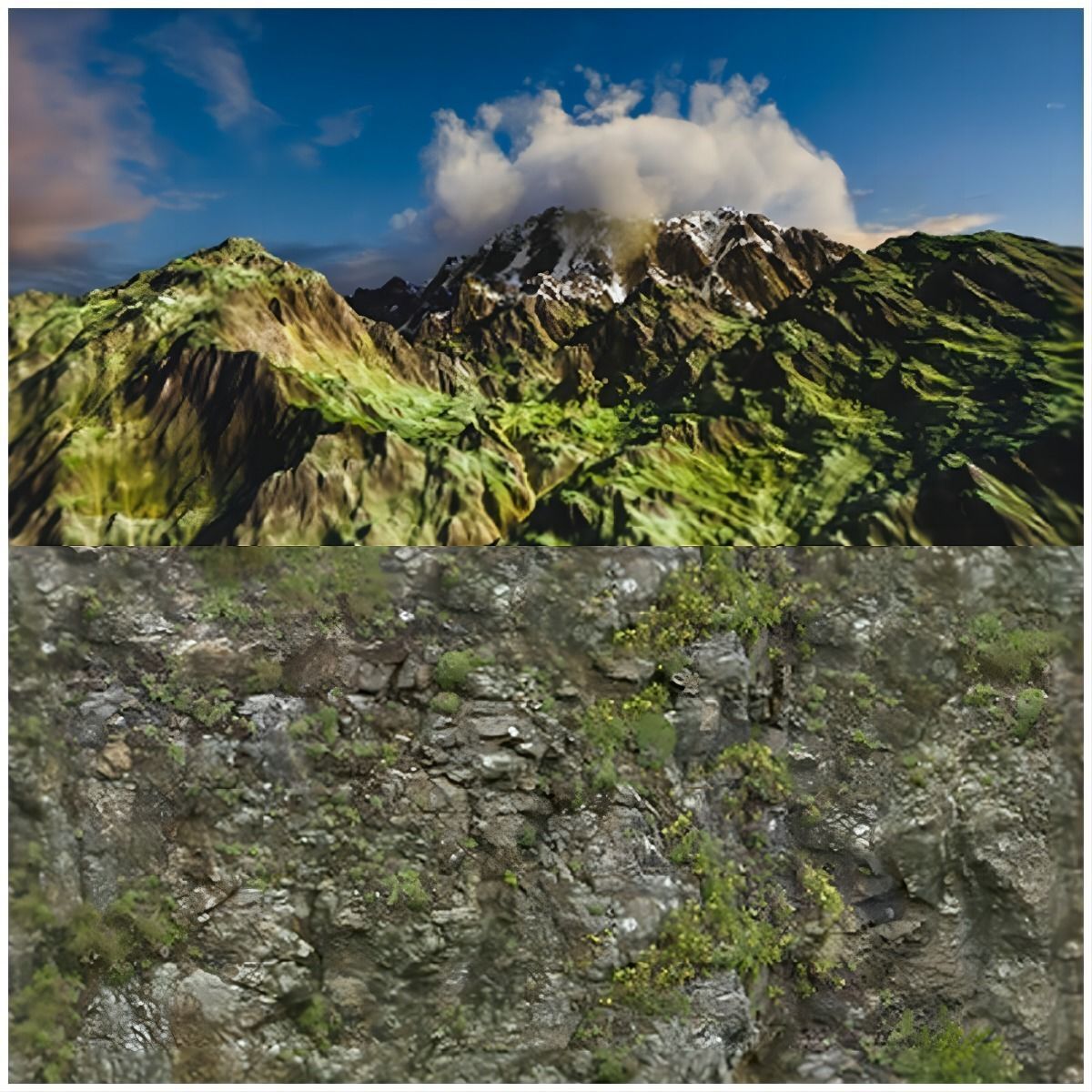 Topographic mountain realistic mountain engineering documents 3D model ...